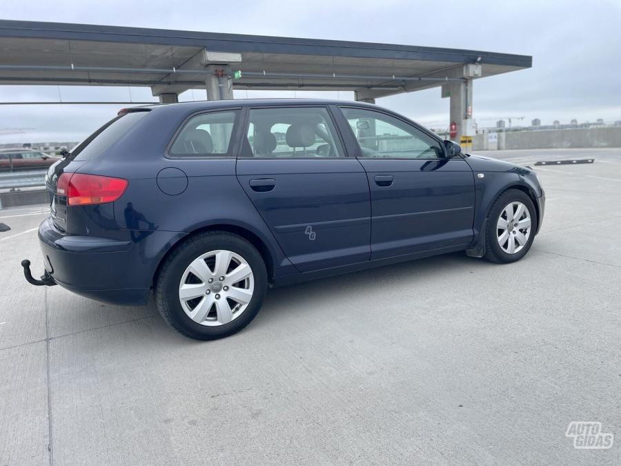 Blue Audi A3 2006 in Vilnius, with an engine capacity of 1.90 L and mileage of 392 thousand km for 2300 €, photo 8 on AUTOMOTO.COM.LV