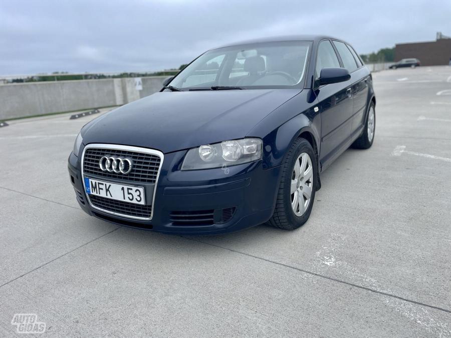 Blue Audi A3 2006 in Vilnius, with an engine capacity of 1.90 L and mileage of 392 thousand km for 2300 €, photo 10 on AUTOMOTO.COM.LV
