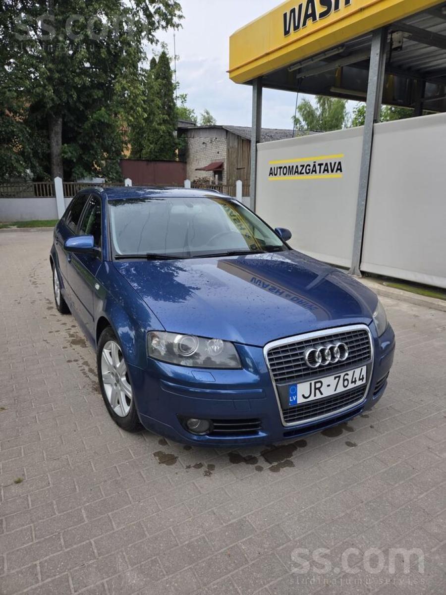 Blue Audi A3 2006 in Cesis, with an engine capacity of 2.00 L and mileage of 243 thousand km for 3300 €, photo 1 on AUTOMOTO.COM.LV