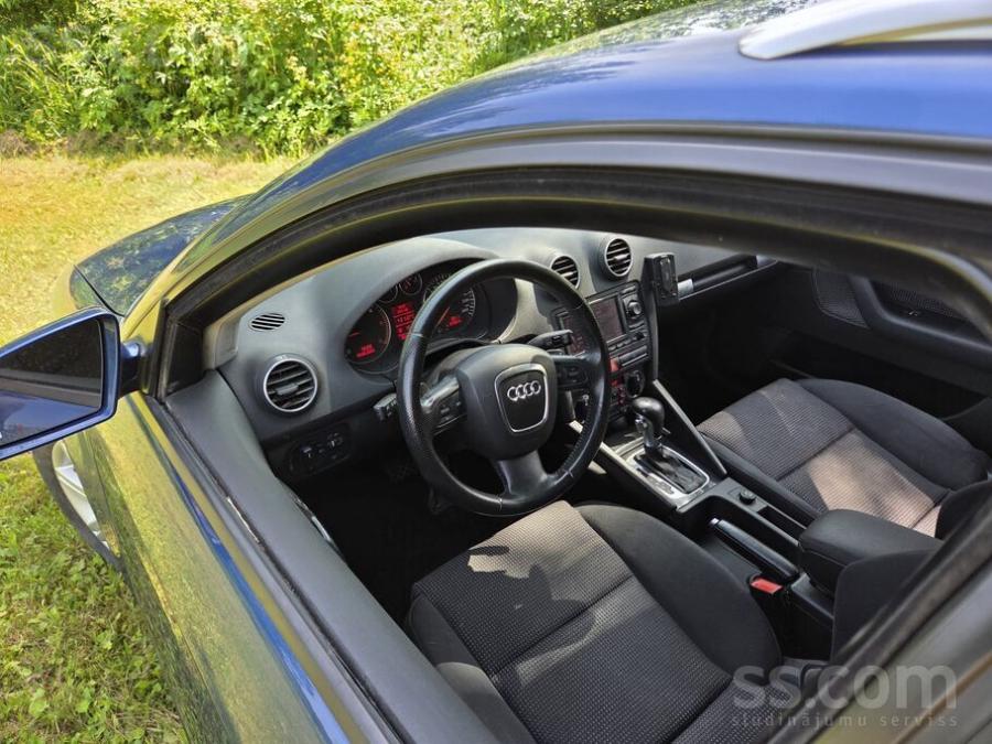 Blue Audi A3 2006 in Cesis, with an engine capacity of 2.00 L and mileage of 243 thousand km for 3300 €, photo 8 on AUTOMOTO.COM.LV