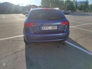 Blue Audi A3 2006 in Kaunas, with an engine capacity of 1.98 L and mileage of 227 thousand km for 1950 €, photo 8 on AUTOMOTO.COM.LV