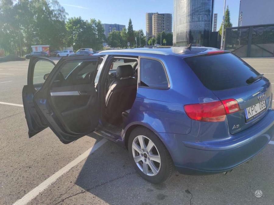 Blue Audi A3 2006 in Kaunas, with an engine capacity of 1.98 L and mileage of 227 thousand km for 1950 €, photo 13 on AUTOMOTO.COM.LV