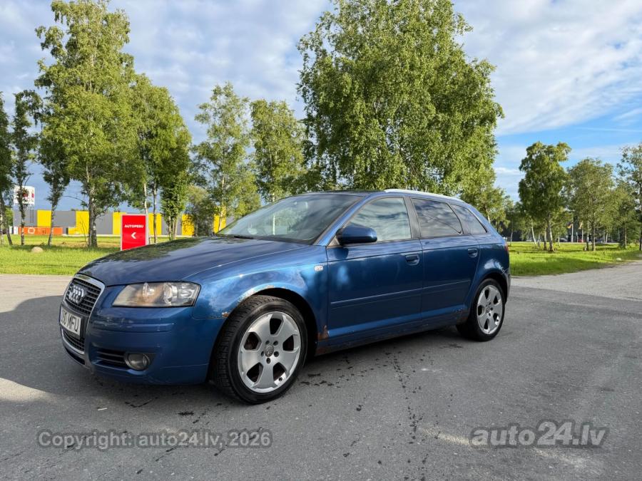 Blue Audi A3 2006 in Tallinn, with an engine capacity of 1.60 L and mileage of 178 thousand km for 1800 €, photo 1 on AUTOMOTO.COM.LV