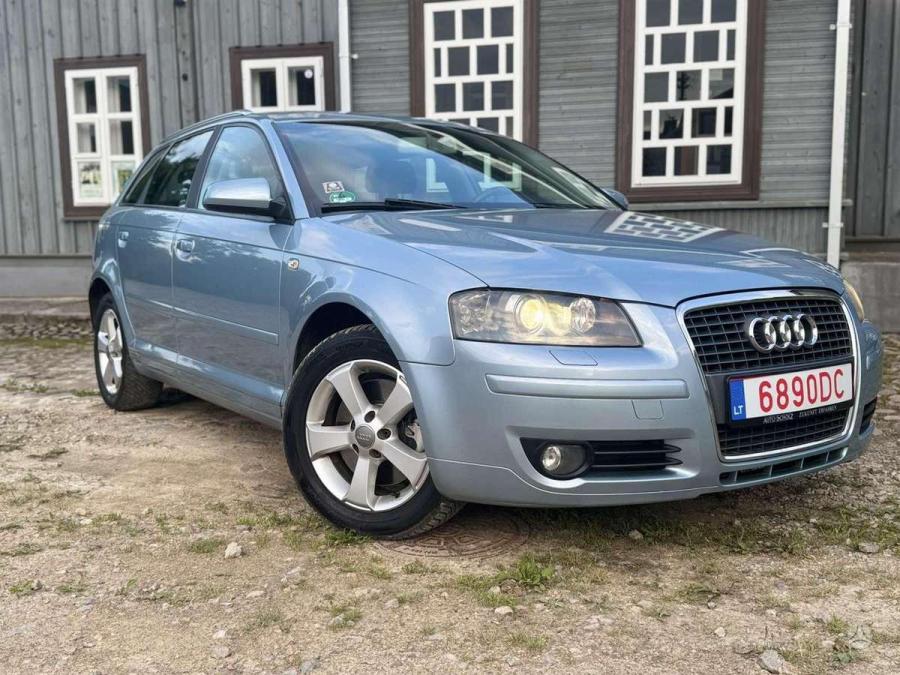 Blue Audi A3 2006 in Kaisiadorys, with an engine capacity of 1.97 L and mileage of 261 thousand km for 4000 €, photo 9 on AUTOMOTO.COM.LV