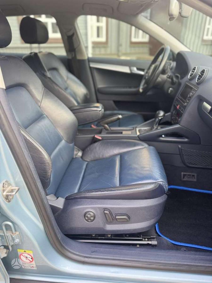 Blue Audi A3 2006 in Kaisiadorys, with an engine capacity of 1.97 L and mileage of 261 thousand km for 4000 €, photo 13 on AUTOMOTO.COM.LV