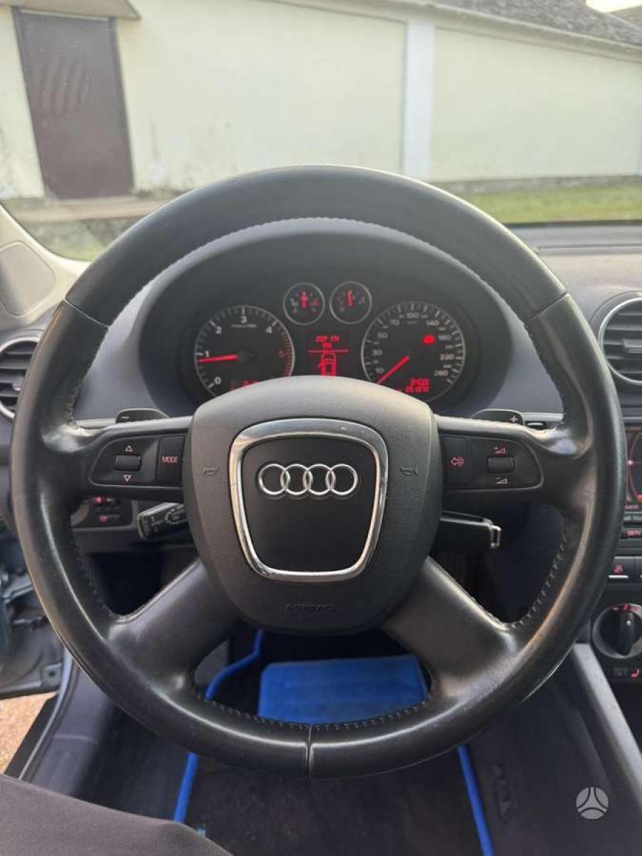 Blue Audi A3 2006 in Kaisiadorys, with an engine capacity of 1.97 L and mileage of 261 thousand km for 4000 €, photo 16 on AUTOMOTO.COM.LV
