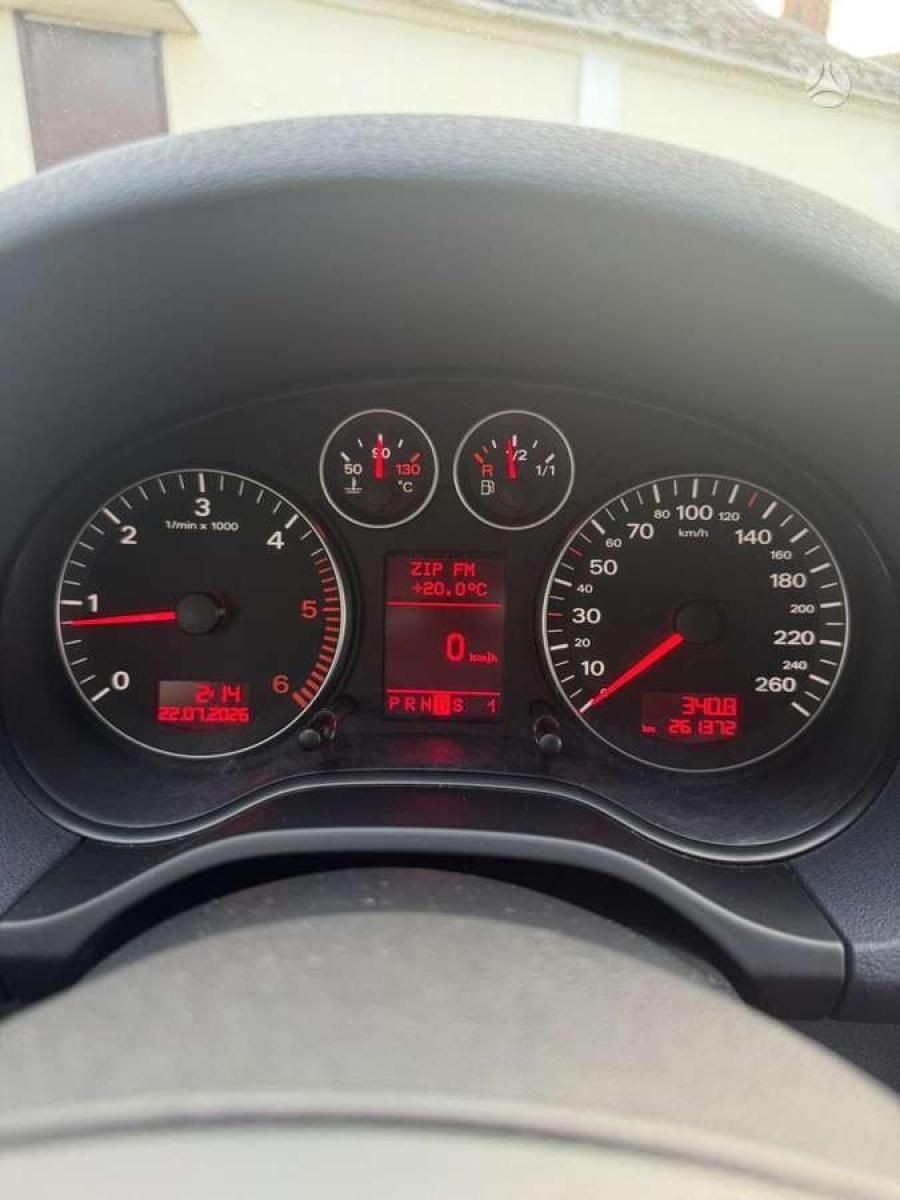 Blue Audi A3 2006 in Kaisiadorys, with an engine capacity of 1.97 L and mileage of 261 thousand km for 4000 €, photo 24 on AUTOMOTO.COM.LV
