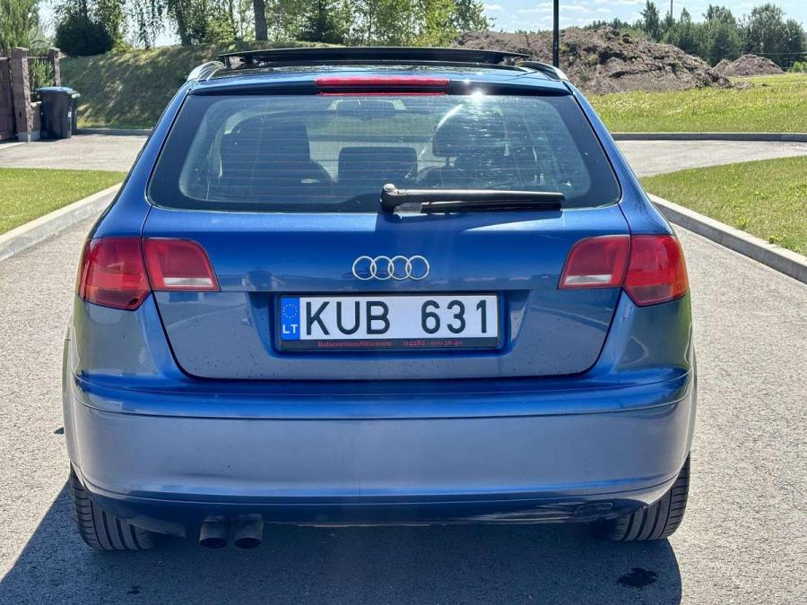 Blue Audi A3 2006 in Vilnius, with an engine capacity of 2.00 L and mileage of 380 thousand km for 2600 €, photo 5 on AUTOMOTO.COM.LV