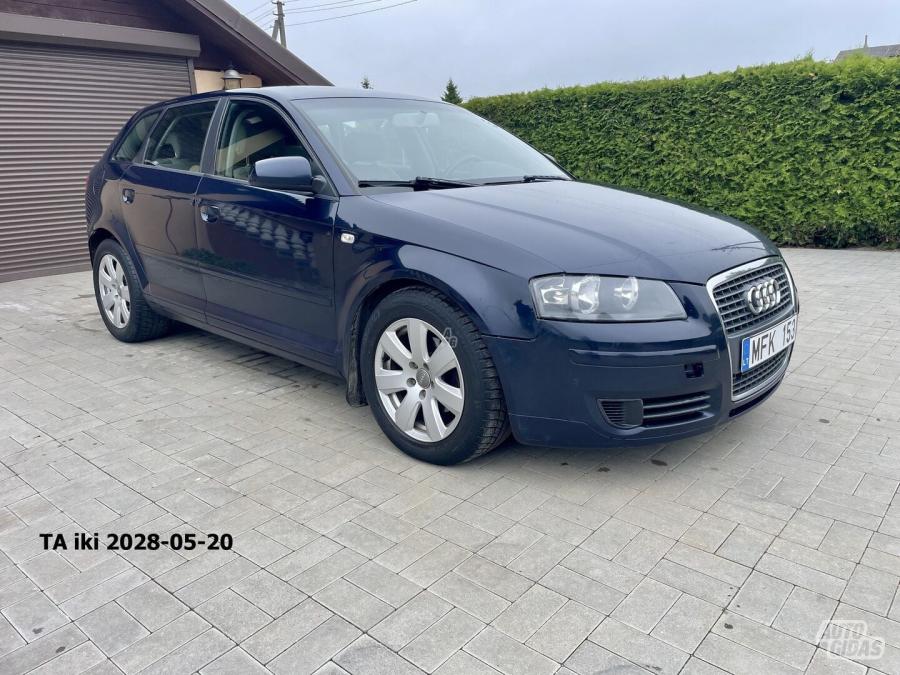 Blue Audi A3 2006 in Vilnius, with an engine capacity of 1.90 L and mileage of 393 thousand km for 2000 €, photo 3 on AUTOMOTO.COM.LV