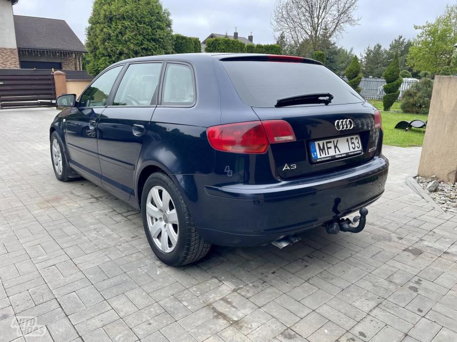 Blue Audi A3 2006 in Vilnius, with an engine capacity of 1.90 L and mileage of 393 thousand km for 2000 €, photo 4 on AUTOMOTO.COM.LV