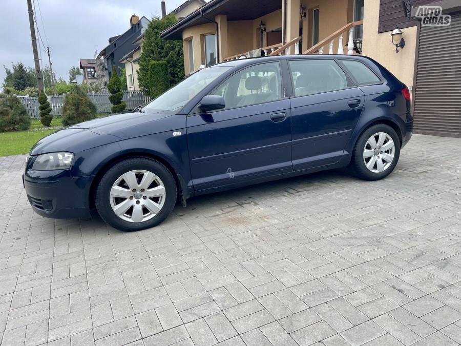 Blue Audi A3 2006 in Vilnius, with an engine capacity of 1.90 L and mileage of 393 thousand km for 2000 €, photo 6 on AUTOMOTO.COM.LV