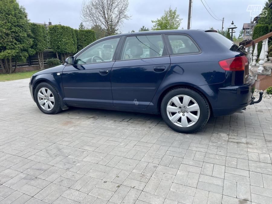 Blue Audi A3 2006 in Vilnius, with an engine capacity of 1.90 L and mileage of 393 thousand km for 2000 €, photo 7 on AUTOMOTO.COM.LV