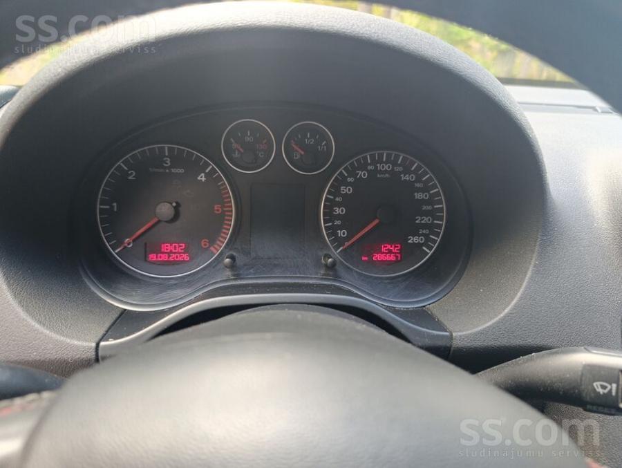 Blue Audi A3 2006 in Jurmala, with an engine capacity of 2.00 L and mileage of 288 thousand km for 3350 €, photo 2 on AUTOMOTO.COM.LV