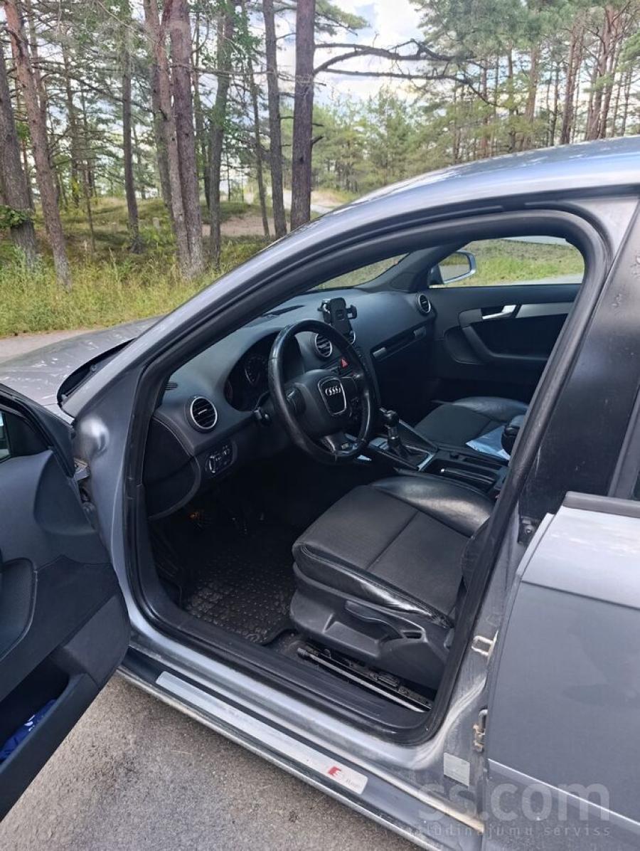 Blue Audi A3 2006 in Jurmala, with an engine capacity of 2.00 L and mileage of 288 thousand km for 3350 €, photo 9 on AUTOMOTO.COM.LV