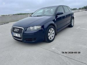 Blue Audi A3 2006 in Vilnius, with an engine capacity of 1.89 L and mileage of 393 thousand km for 2000 €, photo  on AUTOMOTO.COM.LV
