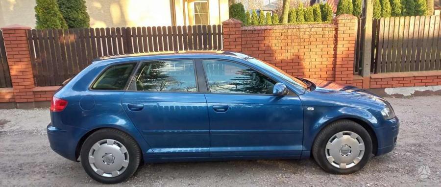 Blue Audi A3 2006 in Vilnius, with an engine capacity of 1.97 L and mileage of 285 thousand km for 2250 €, photo 4 on AUTOMOTO.COM.LV