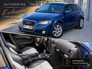 Blue Audi A3 2006 in Vilnius, with an engine capacity of 1.98 L and mileage of 223 thousand km for 3300 €, photo  on AUTOMOTO.COM.LV