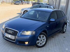 Blue Audi A3 2006 in Vilnius, with an engine capacity of 1.98 L and mileage of 223 thousand km for 3300 €, photo 3 on AUTOMOTO.COM.LV