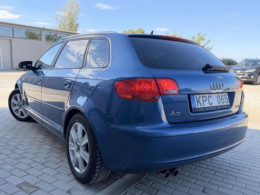 Blue Audi A3 2006 in Vilnius, with an engine capacity of 1.98 L and mileage of 223 thousand km for 3300 €, photo 6 on AUTOMOTO.COM.LV