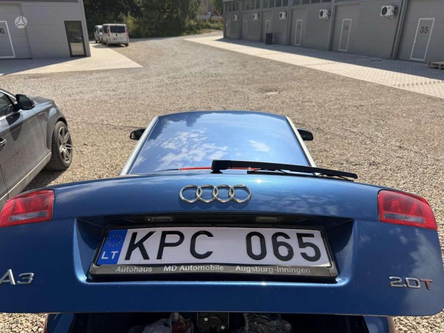 Blue Audi A3 2006 in Vilnius, with an engine capacity of 1.98 L and mileage of 223 thousand km for 3300 €, photo 10 on AUTOMOTO.COM.LV