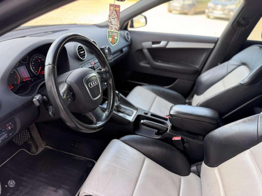 Blue Audi A3 2006 in Vilnius, with an engine capacity of 1.98 L and mileage of 223 thousand km for 3300 €, photo 15 on AUTOMOTO.COM.LV