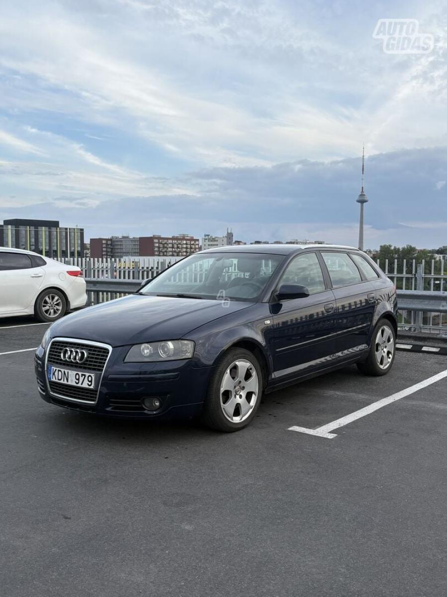 Blue Audi A3 2006 in Vilnius, with an engine capacity of 2.00 L and mileage of 411 thousand km for 4000 €, photo 3 on AUTOMOTO.COM.LV