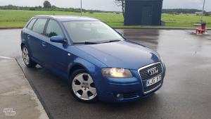 Blue Audi A3 2006 in Plunge, with an engine capacity of 2.00 L and mileage of 290 thousand km for 2699 €, photo  on AUTOMOTO.COM.LV