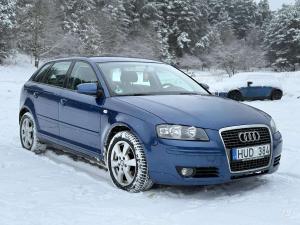 Zils Audi A3 2007 Viļņa, ar dzinēja tilpumu 1.90 L un nobraukumu 298 tūkst. km par 2900 €, foto  vietnē AUTOMOTO.COM.LV
