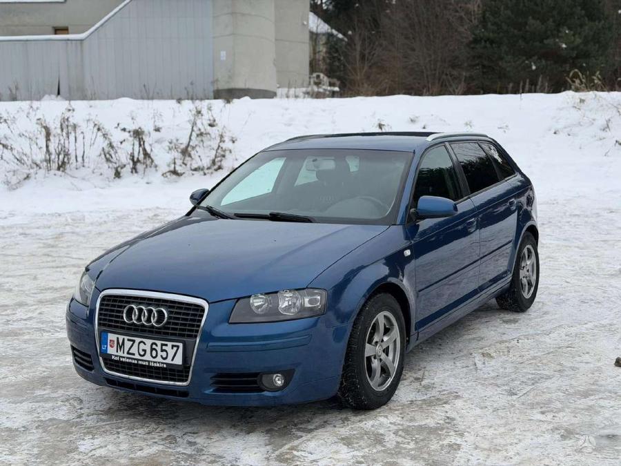 Blue Audi A3 2007 in Vilnius, with an engine capacity of 1.90 L and mileage of 297 thousand km for 2200 €, photo 2 on AUTOMOTO.COM.LV