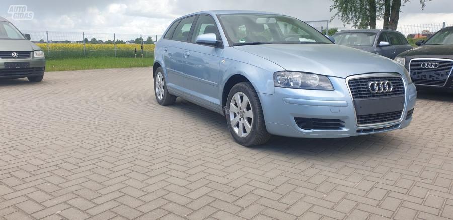 Blue Audi A3 2007 in Kedainiai, with an engine capacity of 1.60 L and mileage of 280 thousand km for 2300 €, photo 3 on AUTOMOTO.COM.LV
