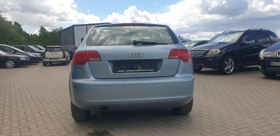 Blue Audi A3 2007 in Kedainiai, with an engine capacity of 1.60 L and mileage of 280 thousand km for 2300 €, photo 6 on AUTOMOTO.COM.LV