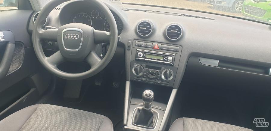 Blue Audi A3 2007 in Kedainiai, with an engine capacity of 1.60 L and mileage of 280 thousand km for 2300 €, photo 14 on AUTOMOTO.COM.LV