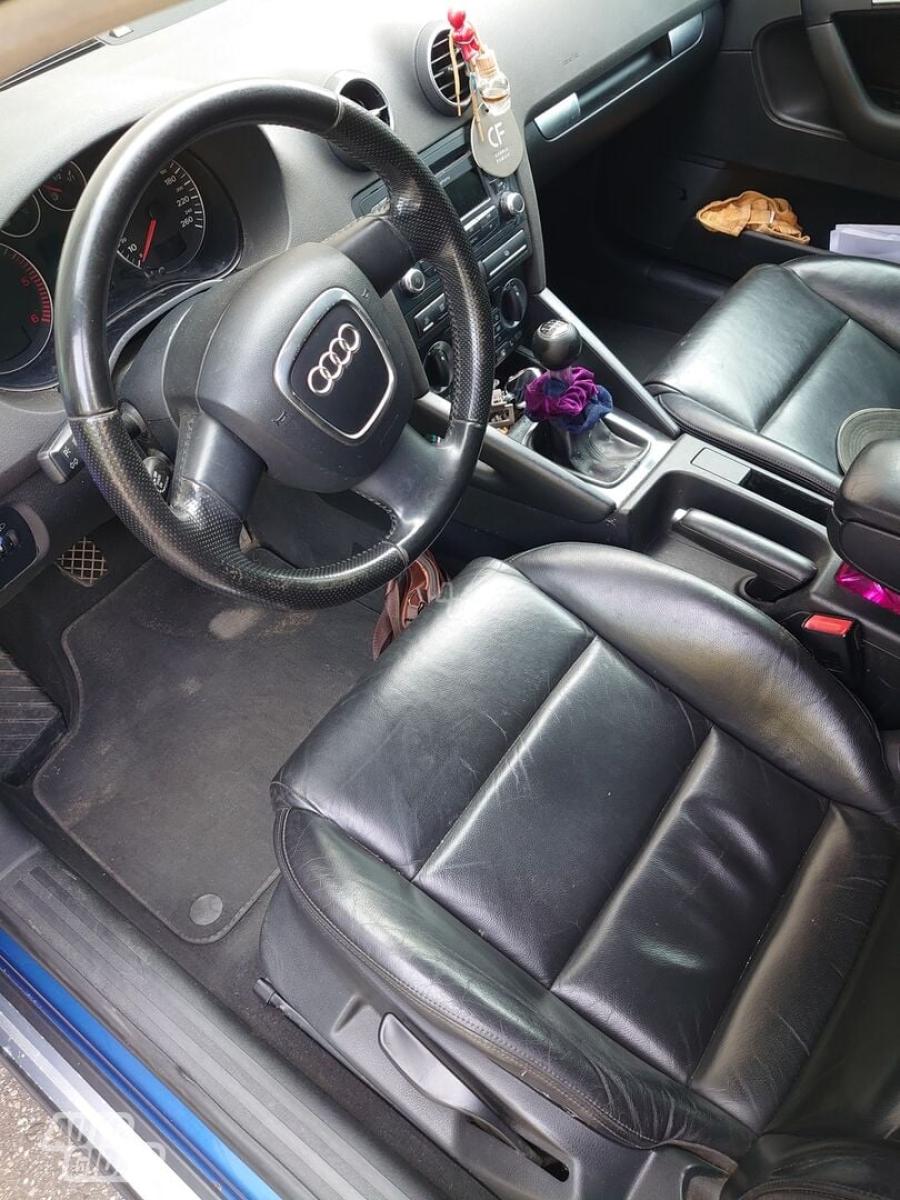 Blue Audi A3 2007 in Marijampole, with an engine capacity of 2.00 L and mileage of 420 thousand km for 1950 €, photo 19 on AUTOMOTO.COM.LV