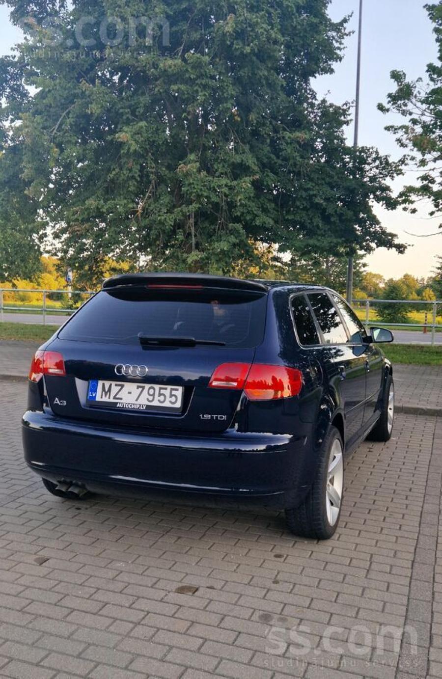 Zils Audi A3 2007 Liepāja, ar dzinēja tilpumu 1.90 L un nobraukumu 276 tūkst. km par 3600 €, foto 6 vietnē AUTOMOTO.COM.LV