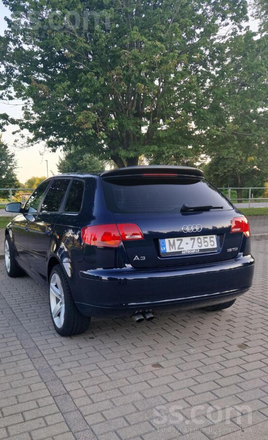 Zils Audi A3 2007 Liepāja, ar dzinēja tilpumu 1.90 L un nobraukumu 276 tūkst. km par 3600 €, foto 7 vietnē AUTOMOTO.COM.LV