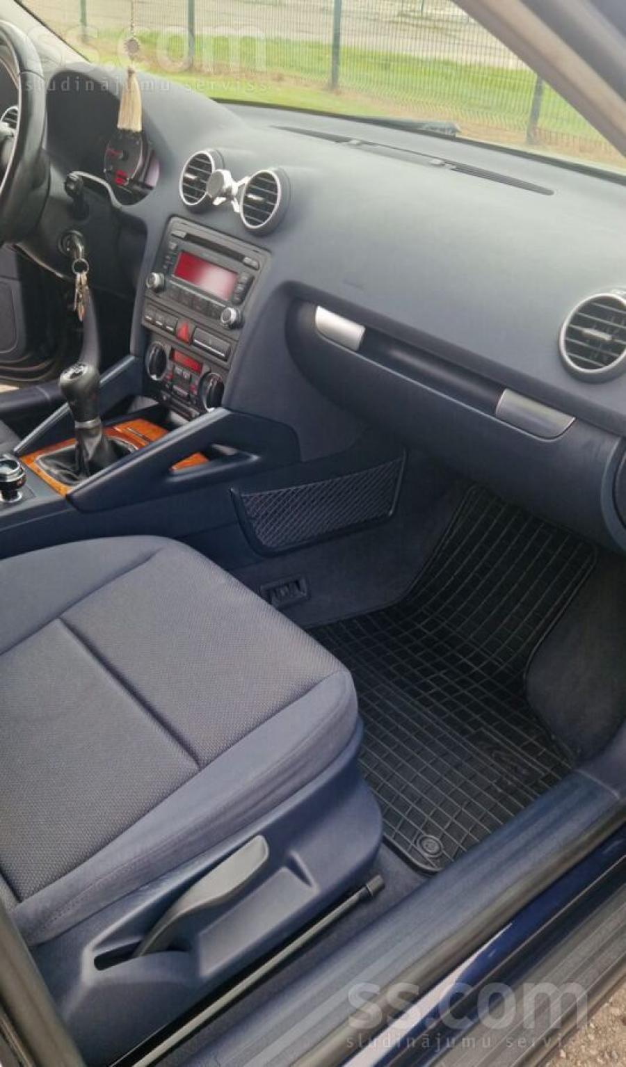 Zils Audi A3 2007 Liepāja, ar dzinēja tilpumu 1.90 L un nobraukumu 276 tūkst. km par 3600 €, foto 9 vietnē AUTOMOTO.COM.LV