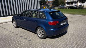 Blue Audi A3 2007 in Panevezys, with an engine capacity of 1.97 L and mileage of 367 thousand km for 2700 €, photo 7 on AUTOMOTO.COM.LV