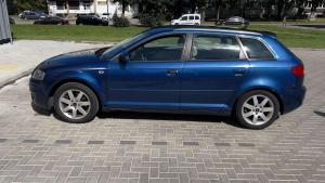 Blue Audi A3 2007 in Panevezys, with an engine capacity of 1.97 L and mileage of 367 thousand km for 2700 €, photo 8 on AUTOMOTO.COM.LV