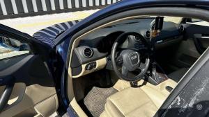 Blue Audi A3 2007 in Panevezys, with an engine capacity of 1.97 L and mileage of 367 thousand km for 2700 €, photo 15 on AUTOMOTO.COM.LV