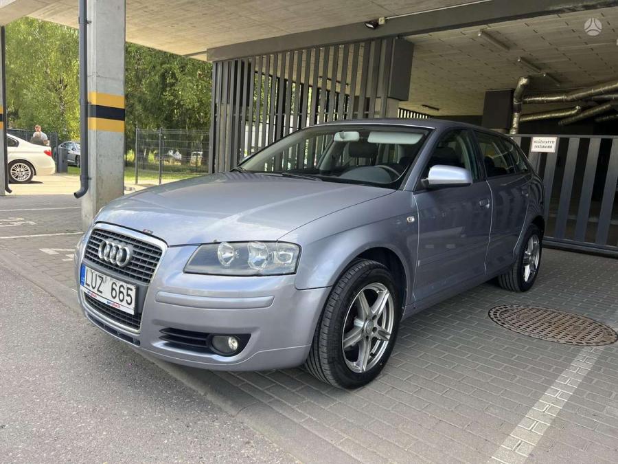 Blue Audi A3 2007 in Vilnius, with an engine capacity of 1.97 L and mileage of 256 thousand km for 1750 €, photo 1 on AUTOMOTO.COM.LV