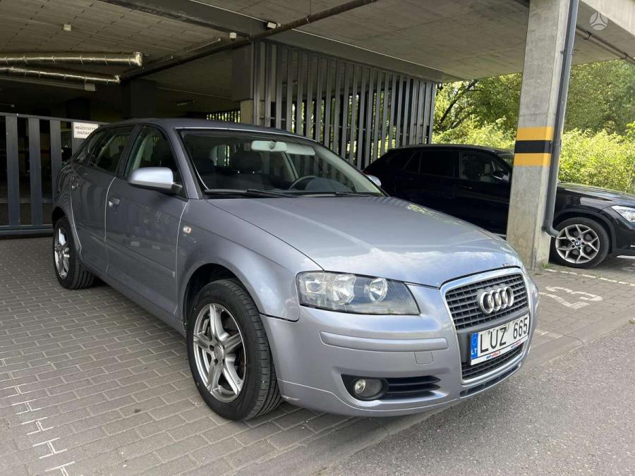 Blue Audi A3 2007 in Vilnius, with an engine capacity of 1.97 L and mileage of 256 thousand km for 1750 €, photo 4 on AUTOMOTO.COM.LV