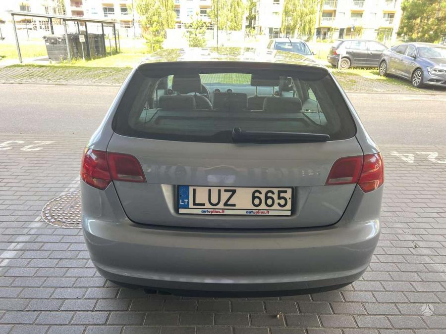 Blue Audi A3 2007 in Vilnius, with an engine capacity of 1.97 L and mileage of 256 thousand km for 1750 €, photo 6 on AUTOMOTO.COM.LV