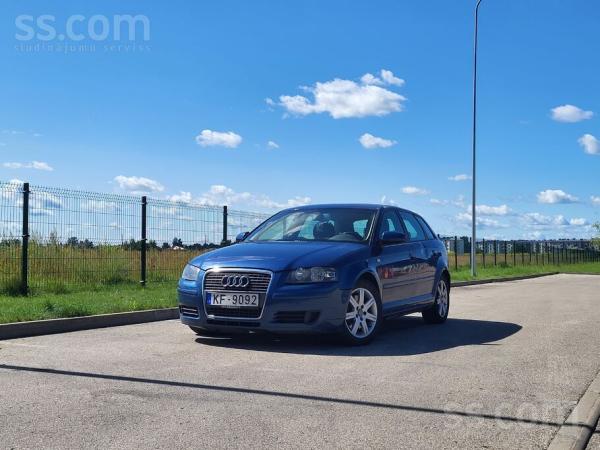 Blue Audi A3 2007 in Riga, with an engine capacity of 2.00 L and mileage of 262 thousand km for 2950 €, photo 1 on AUTOMOTO.COM.LV