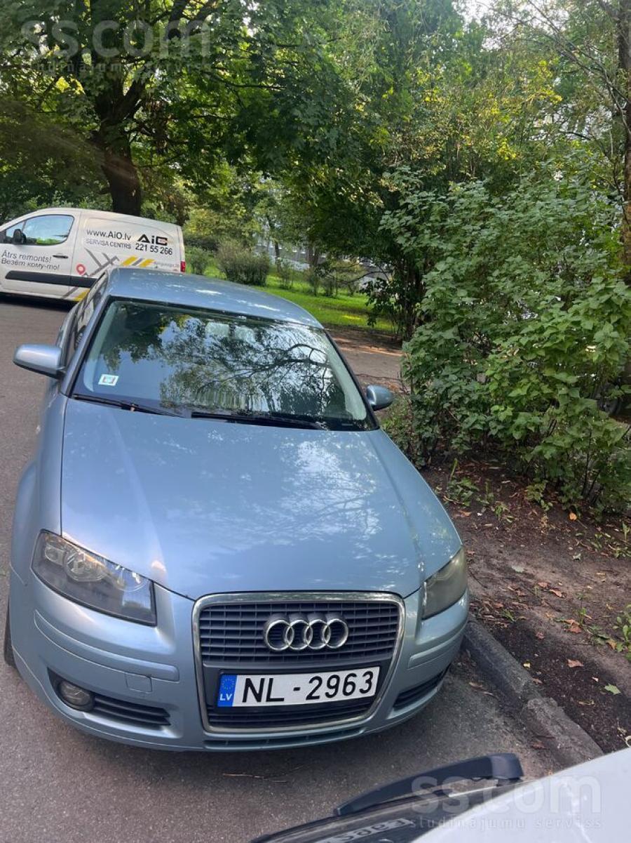 Blue Audi A3 2007 in Riga, with an engine capacity of 1.90 L and mileage of 335 thousand km for 2500 €, photo 3 on AUTOMOTO.COM.LV