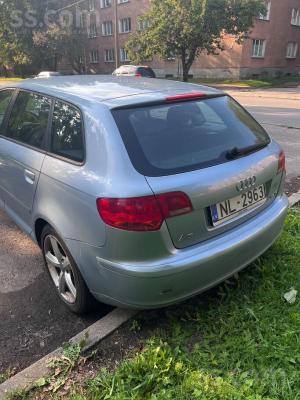 Blue Audi A3 2007 in Riga, with an engine capacity of 1.90 L and mileage of 335 thousand km for 2500 €, photo 6 on AUTOMOTO.COM.LV