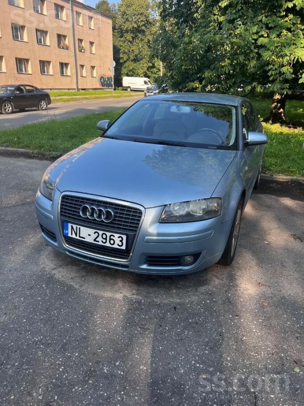 Синий Ауди А3 2007 в Рига, объемом двигателя 1.90 л и пробегом 335 тыс. км за 2200 €, фото 1 на AUTOMOTO.COM.LV