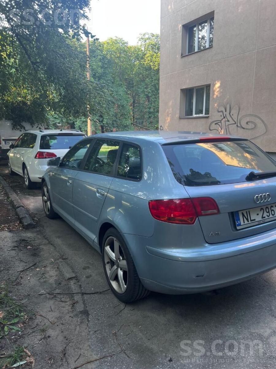 Синий Ауди А3 2007 в Рига, объемом двигателя 1.90 л и пробегом 335 тыс. км за 2200 €, фото 14 на AUTOMOTO.COM.LV
