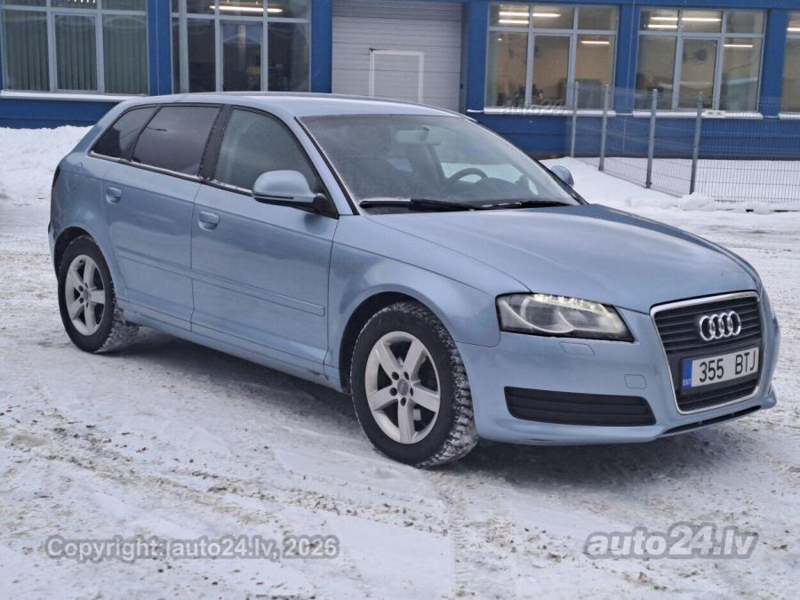 Blue Audi A3 2008 in Tallinn, with an engine capacity of 1.90 L and mileage of 302 thousand km for 4100 €, photo 2 on AUTOMOTO.COM.LV