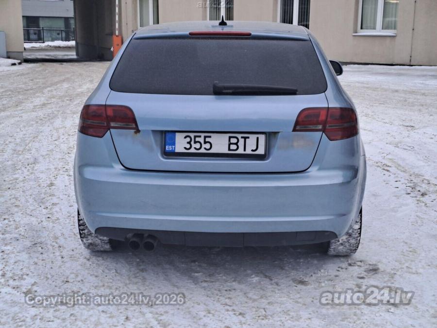 Blue Audi A3 2008 in Tallinn, with an engine capacity of 1.90 L and mileage of 302 thousand km for 4100 €, photo 4 on AUTOMOTO.COM.LV