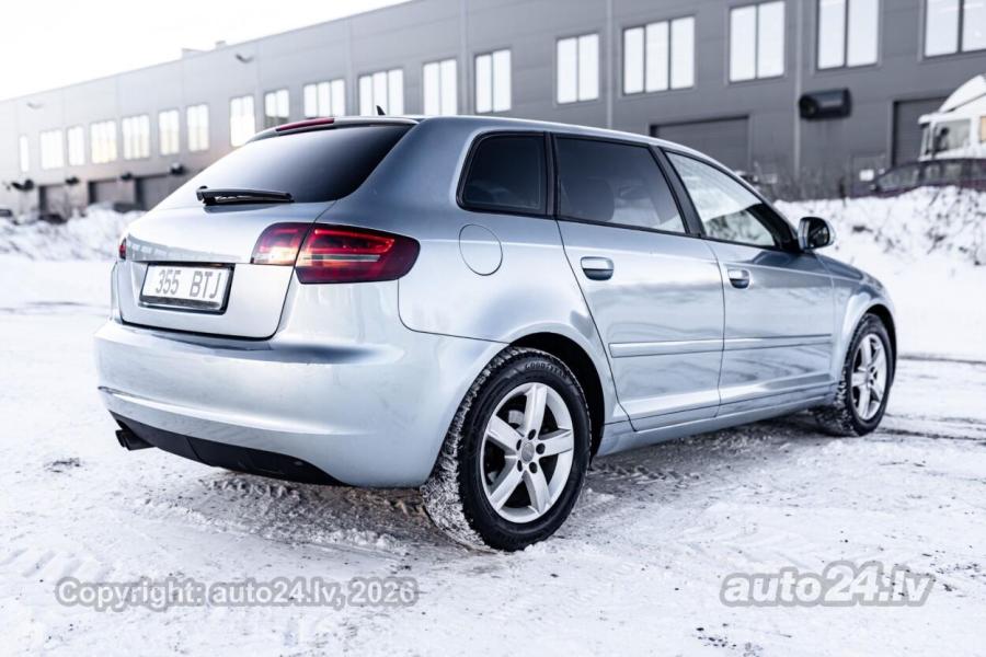 Blue Audi A3 2008 in Tallinn, with an engine capacity of 1.90 L and mileage of 293 thousand km for 4490 €, photo 6 on AUTOMOTO.COM.LV